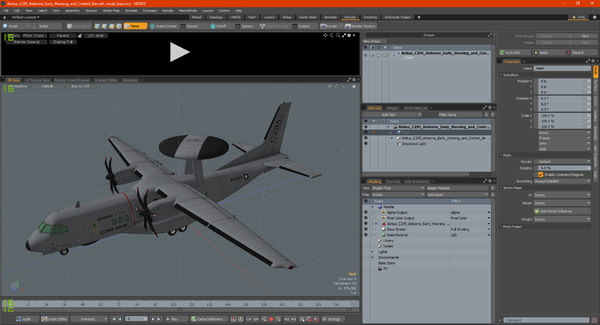 Airbus c295 airborne early 3D model - TurboSquid 1584159