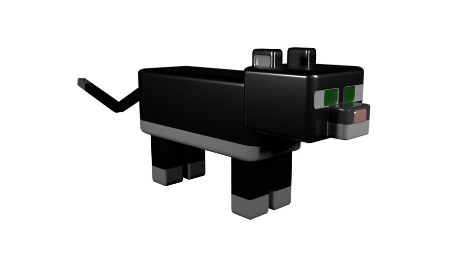 3D model cat minecraft - TurboSquid 1584123