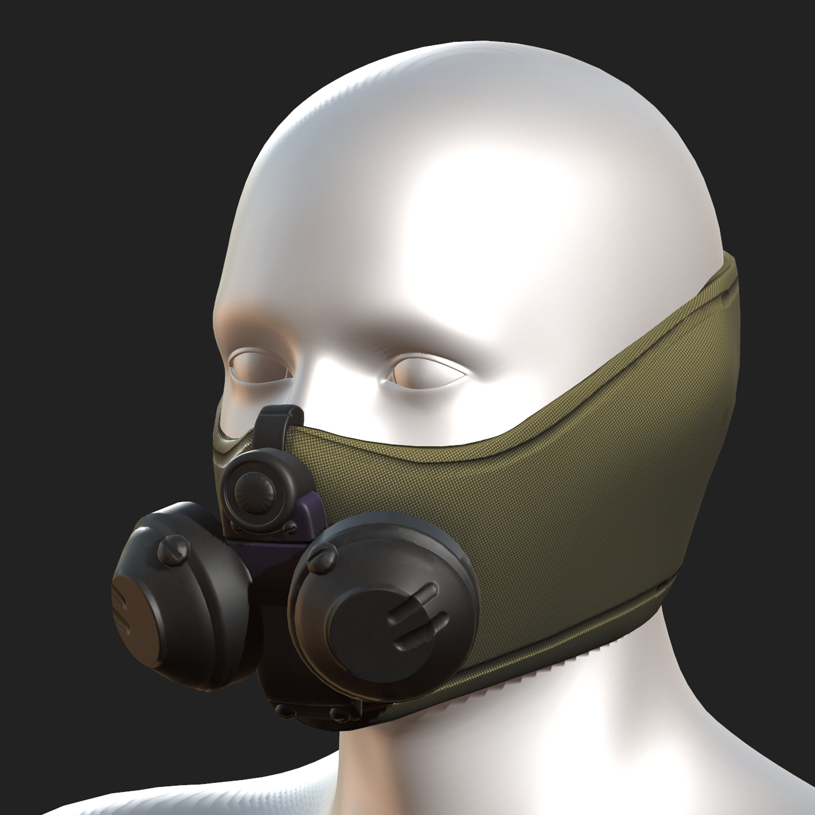 Gas mask 3D model - TurboSquid 1584111