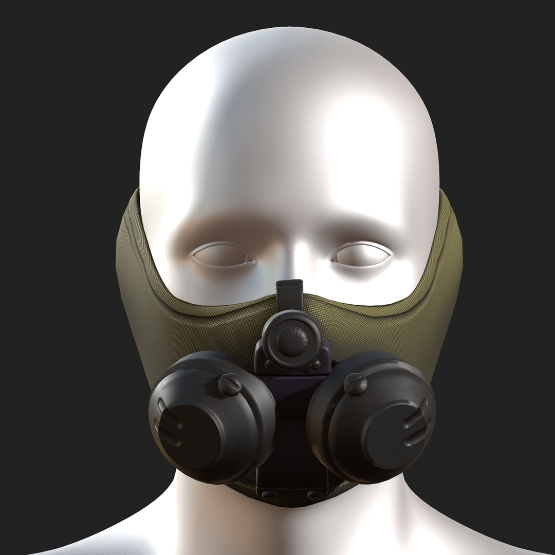 Gas mask 3D model - TurboSquid 1584111