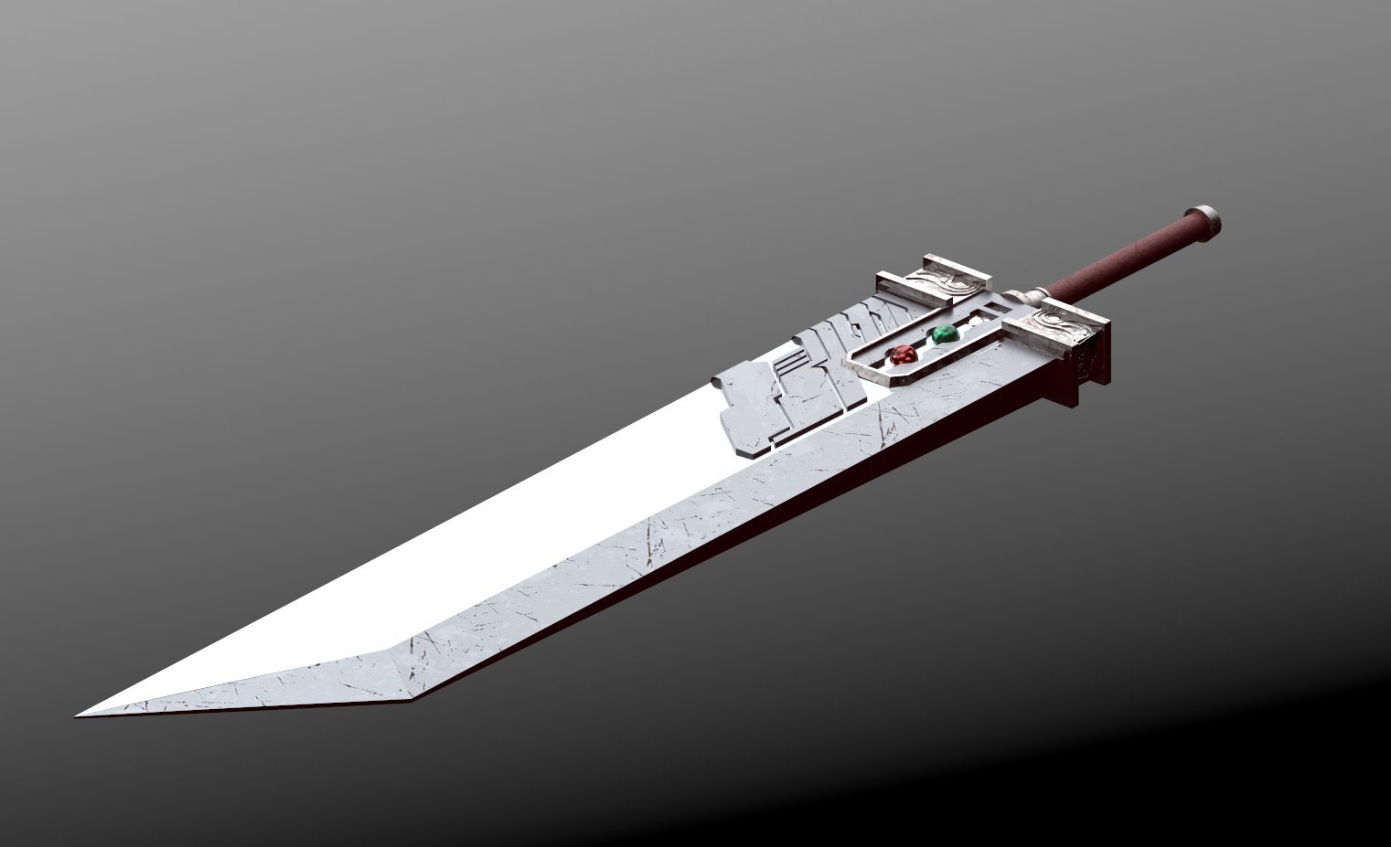 FF7 버스터 소드 3D 모델 - TurboSquid 1584376