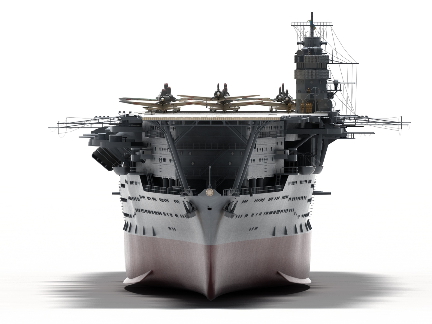 Akagi carrier 3D model - TurboSquid 1584453
