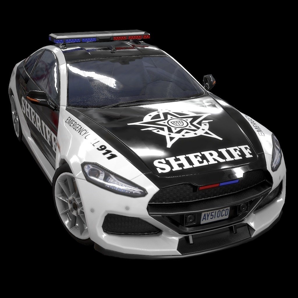 Sport coupe sheriff 2019 3D model - TurboSquid 1584508