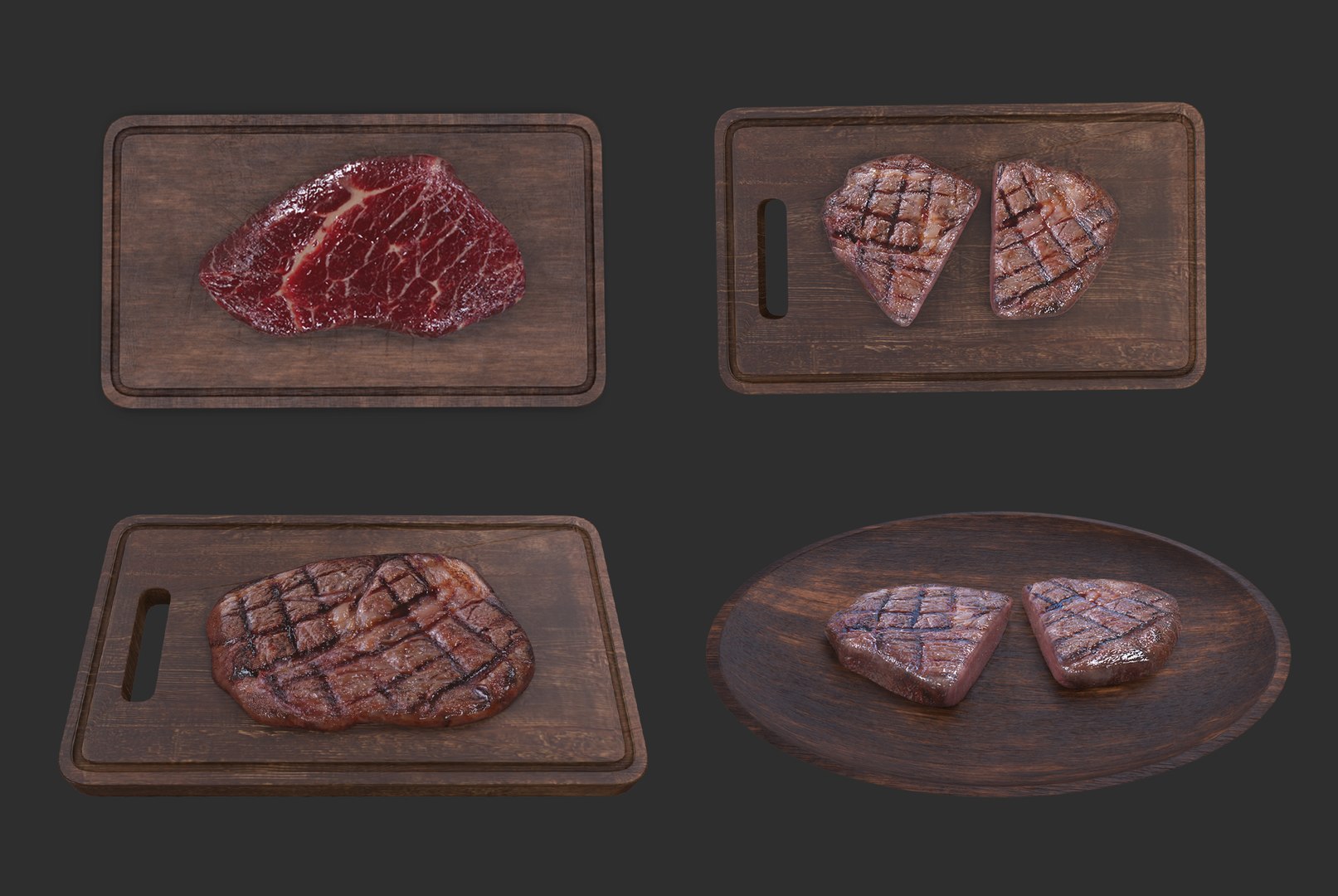 Meat set 3D model - TurboSquid 1584600