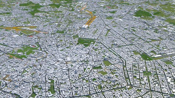 3D city area building model - TurboSquid 1533606