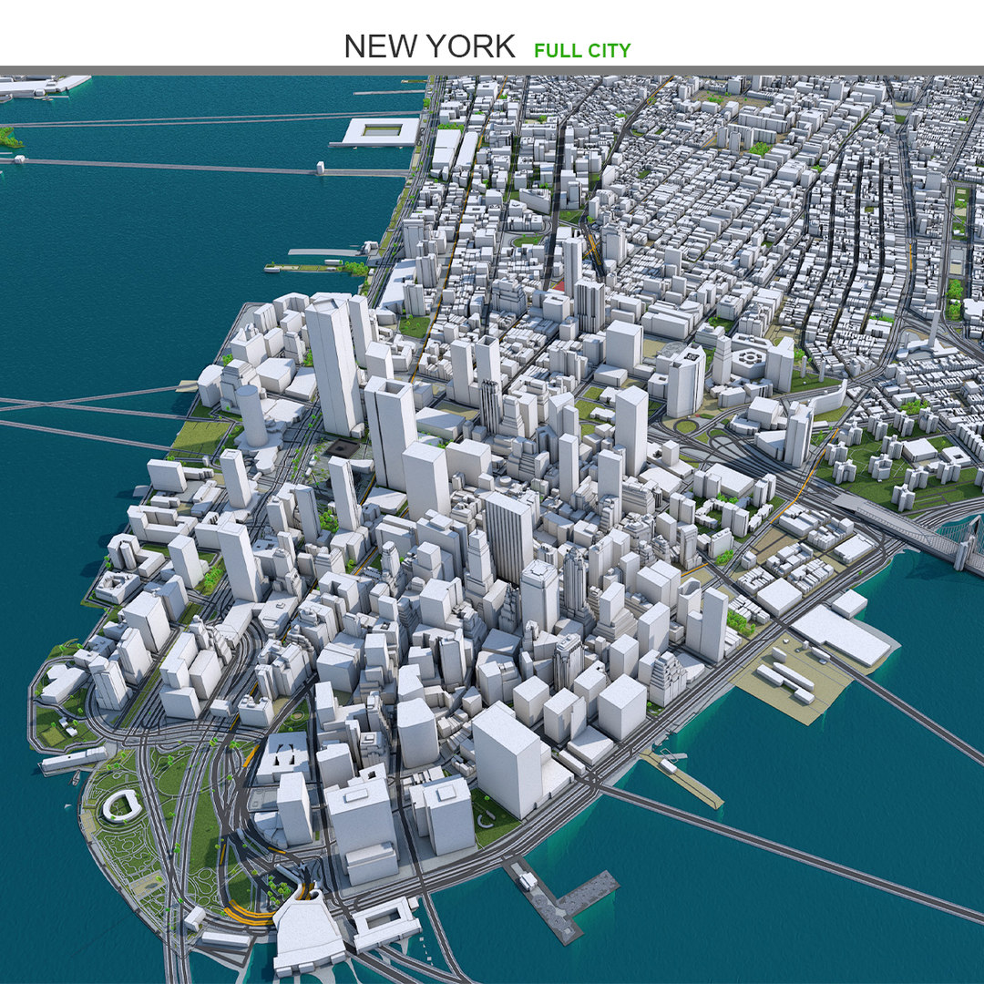 3D city area building model - TurboSquid 1531577