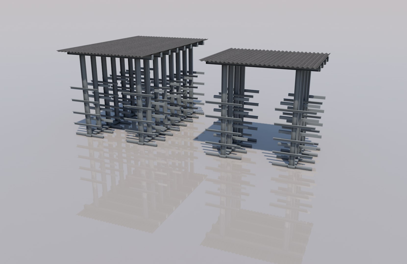 3D cantilever rack - TurboSquid 1584795