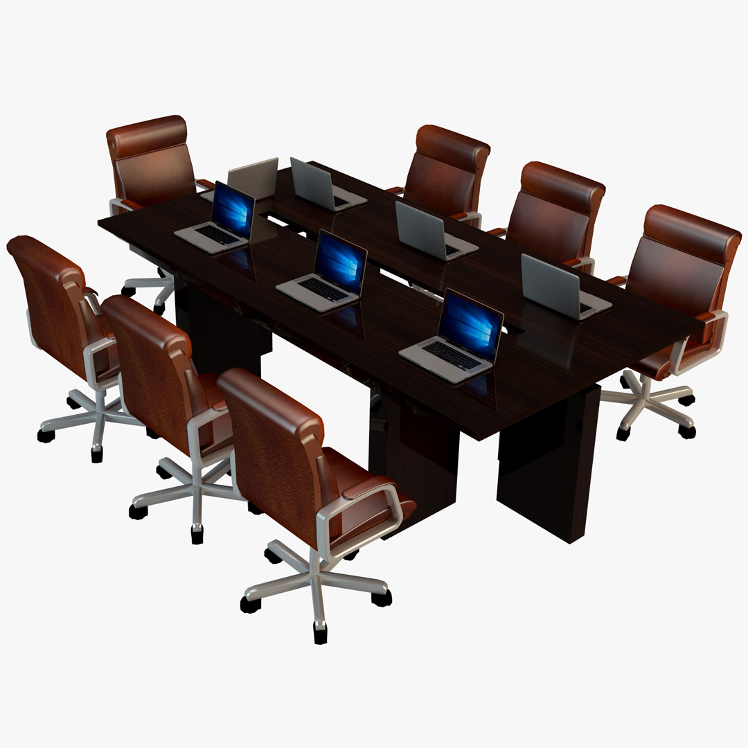 3D conference table - TurboSquid 1583067