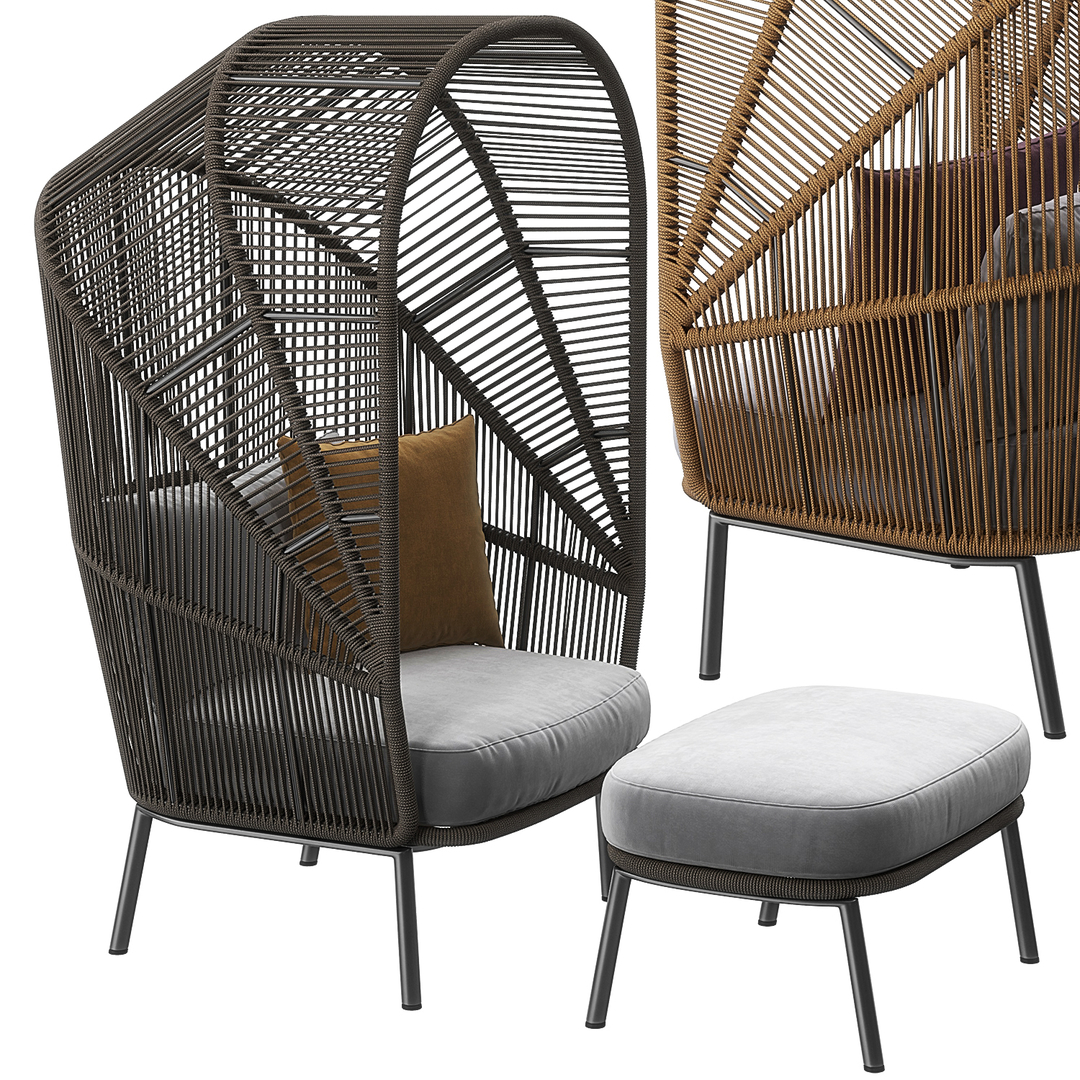 Cocoon chair dedon 3D model - TurboSquid 1584906