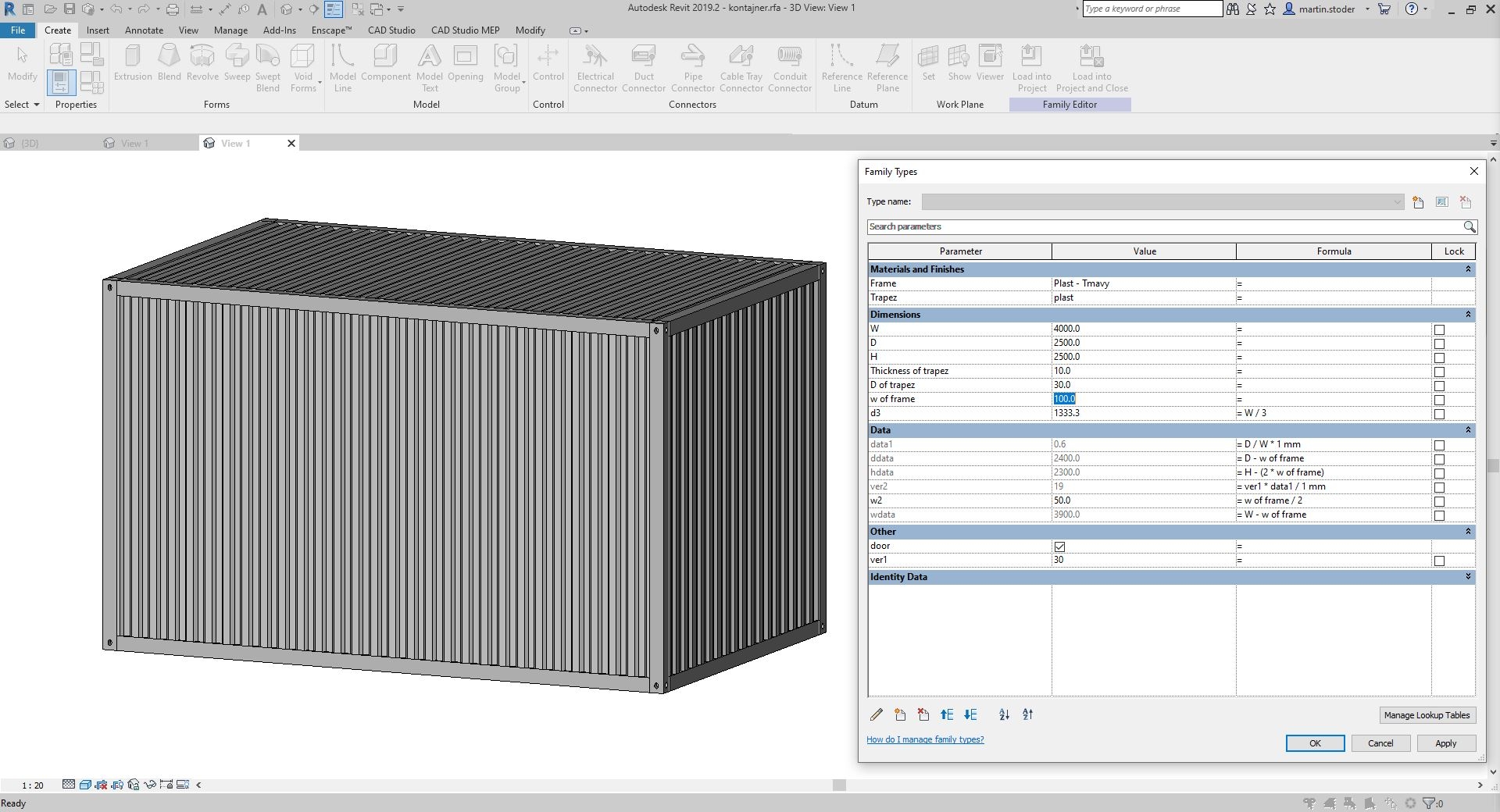 3D model container - parametric revit - TurboSquid 1588346