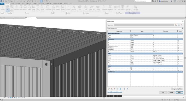 3D model container - parametric revit - TurboSquid 1588346