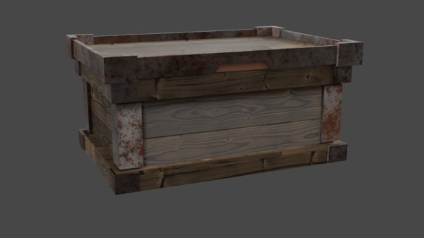 Chest rust wood 3D model - TurboSquid 1585238