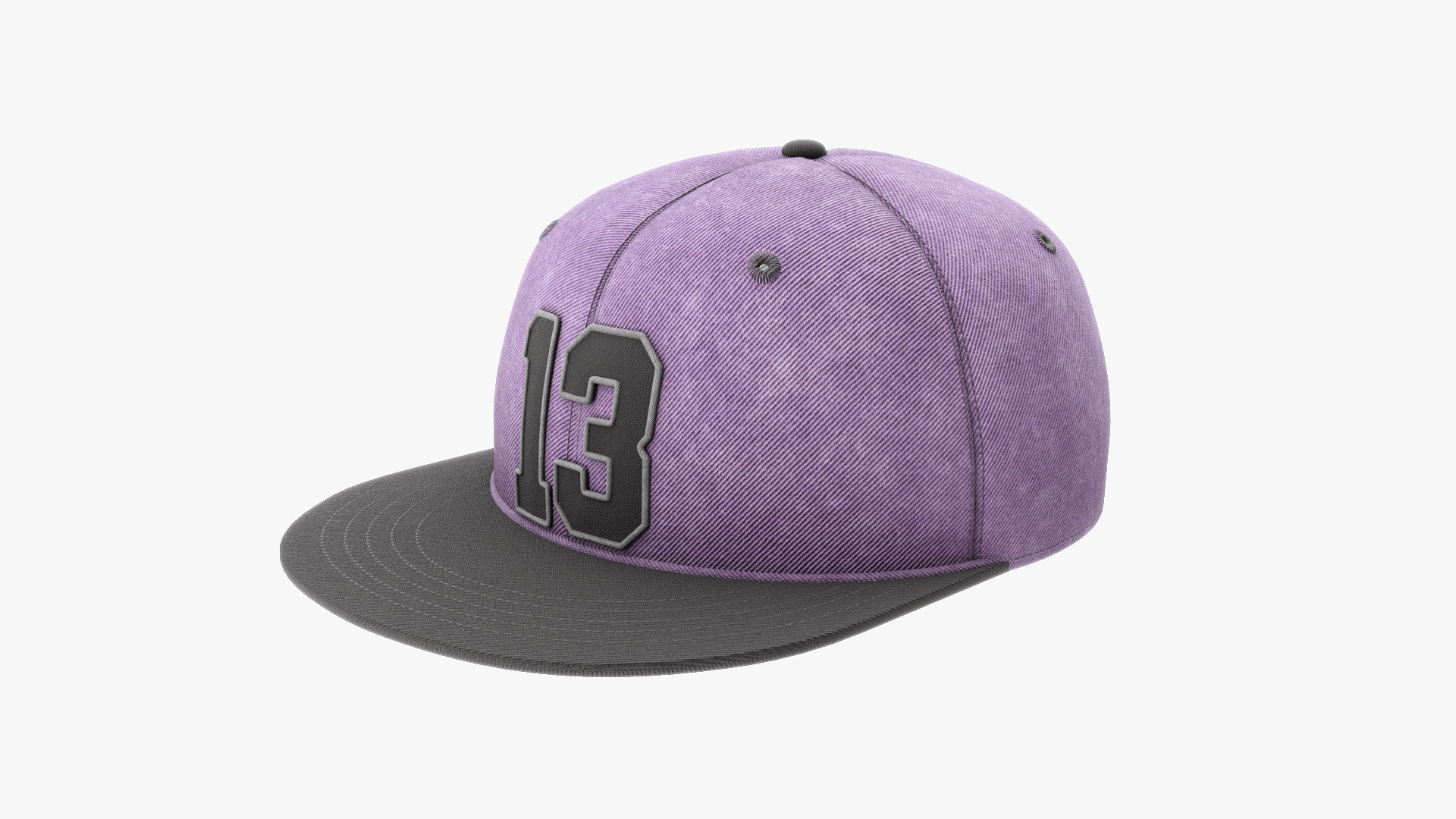 Modern snapback baseball cap 3D model - TurboSquid 1585264