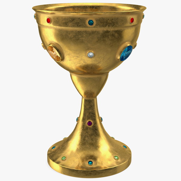 Antique jeweled gold goblet 3D - TurboSquid 1585324