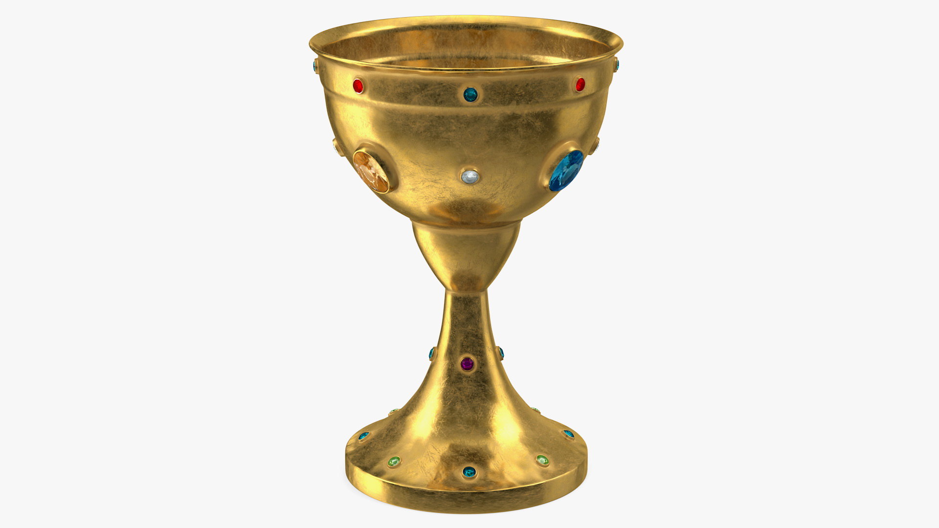 Antique jeweled gold goblet 3D - TurboSquid 1585324