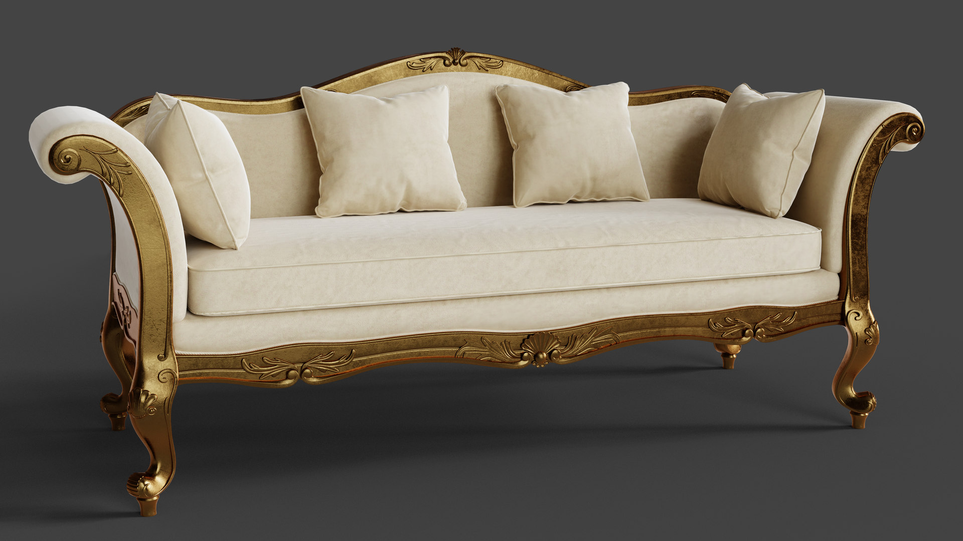 3D model baroque classic sofa - TurboSquid 1585668