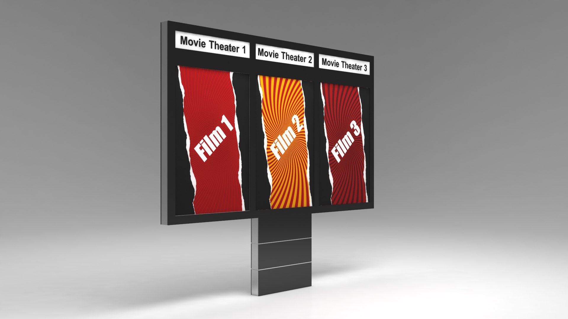 3D designed advertising billboard model - TurboSquid 1585682