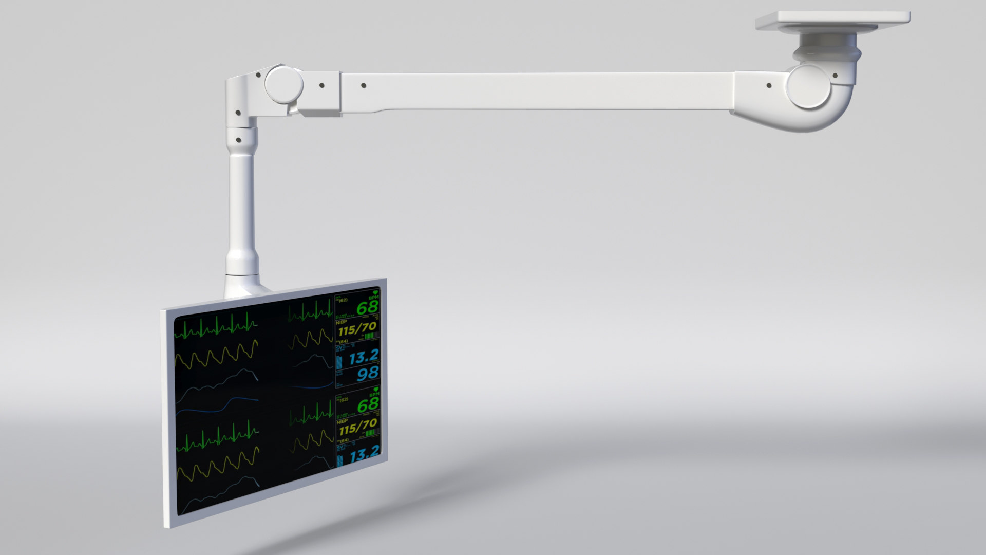 3D medical hospital arm monitor model - TurboSquid 1585835