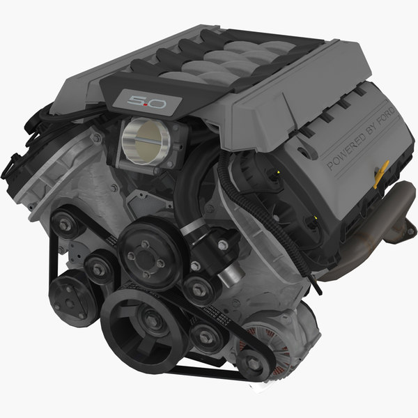 3D модель Ford Mustang 2015 5.0L Coyote engine - TurboSquid 1585885