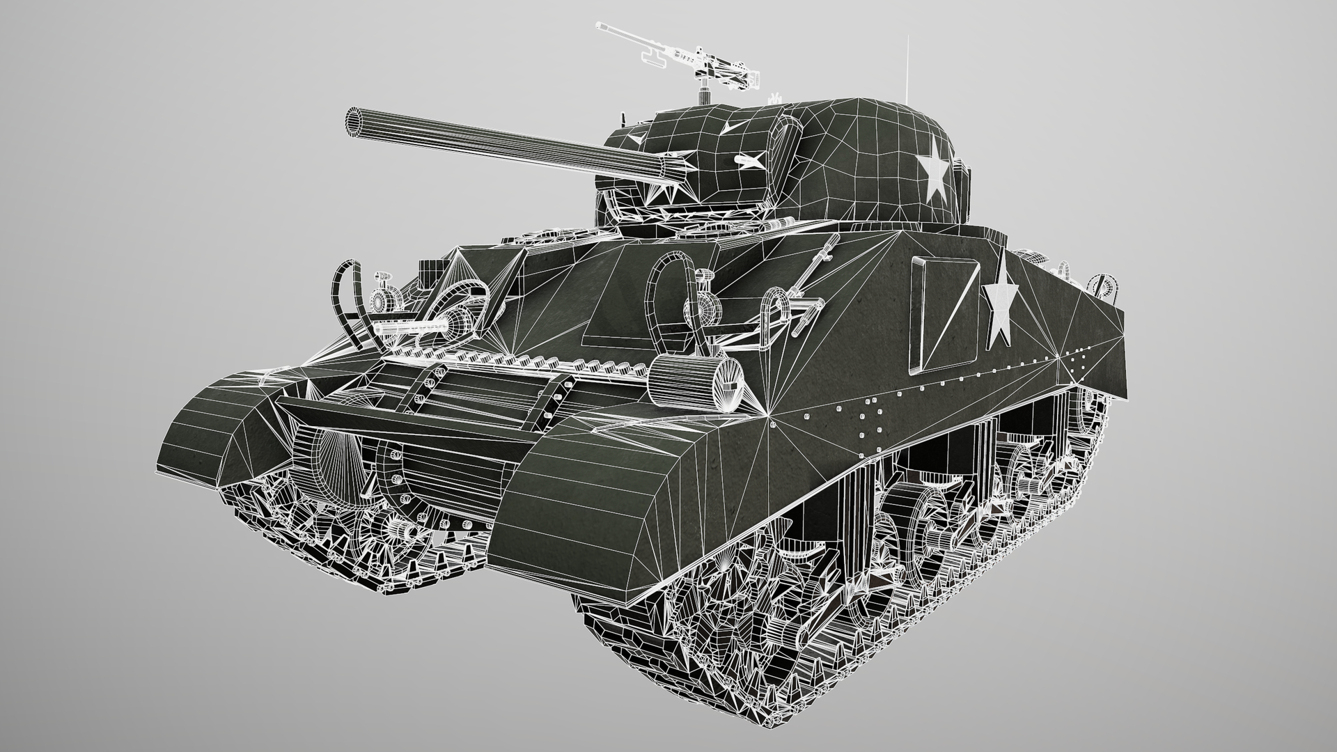 M4 sherman tank 3D model - TurboSquid 1585953