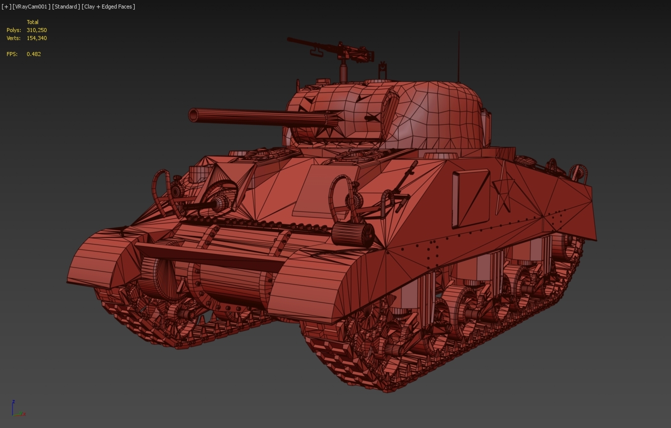 M4 sherman tank 3D model - TurboSquid 1585953