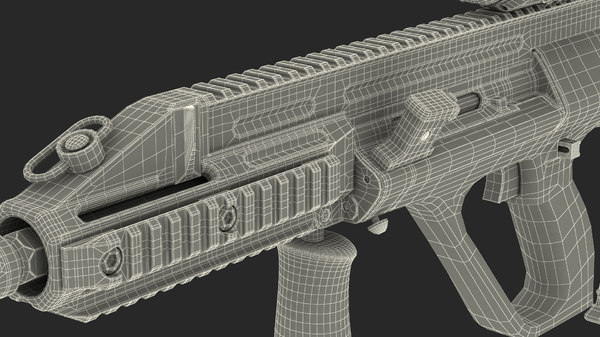 3D bullpup steyr aug thermal model - TurboSquid 1586211