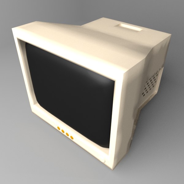 3D crt monitor 24 inch model - TurboSquid 1586096