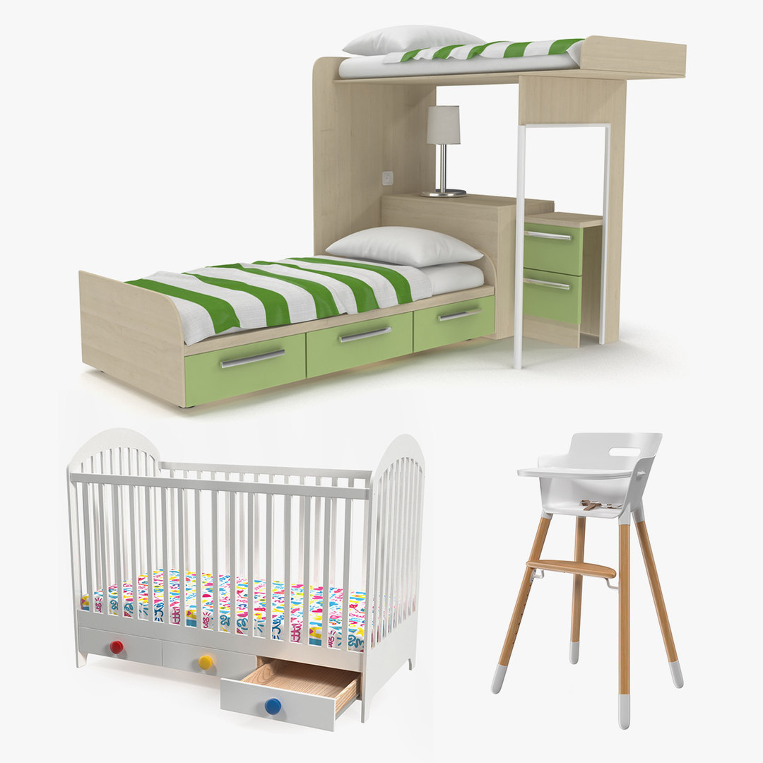 3D model children furniture child - TurboSquid 1586227