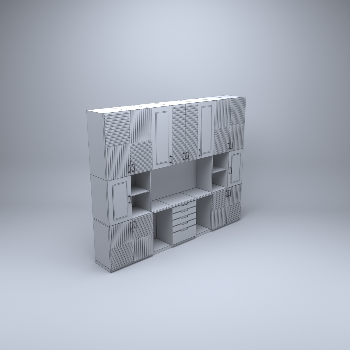 Kitchen cabinet 3D model - TurboSquid 1586270