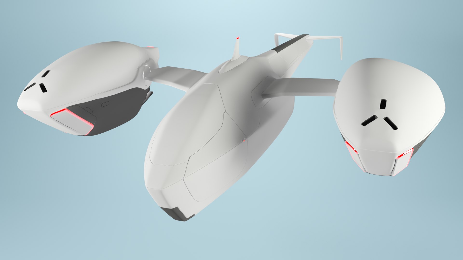 Vtol drone model - TurboSquid 1586371