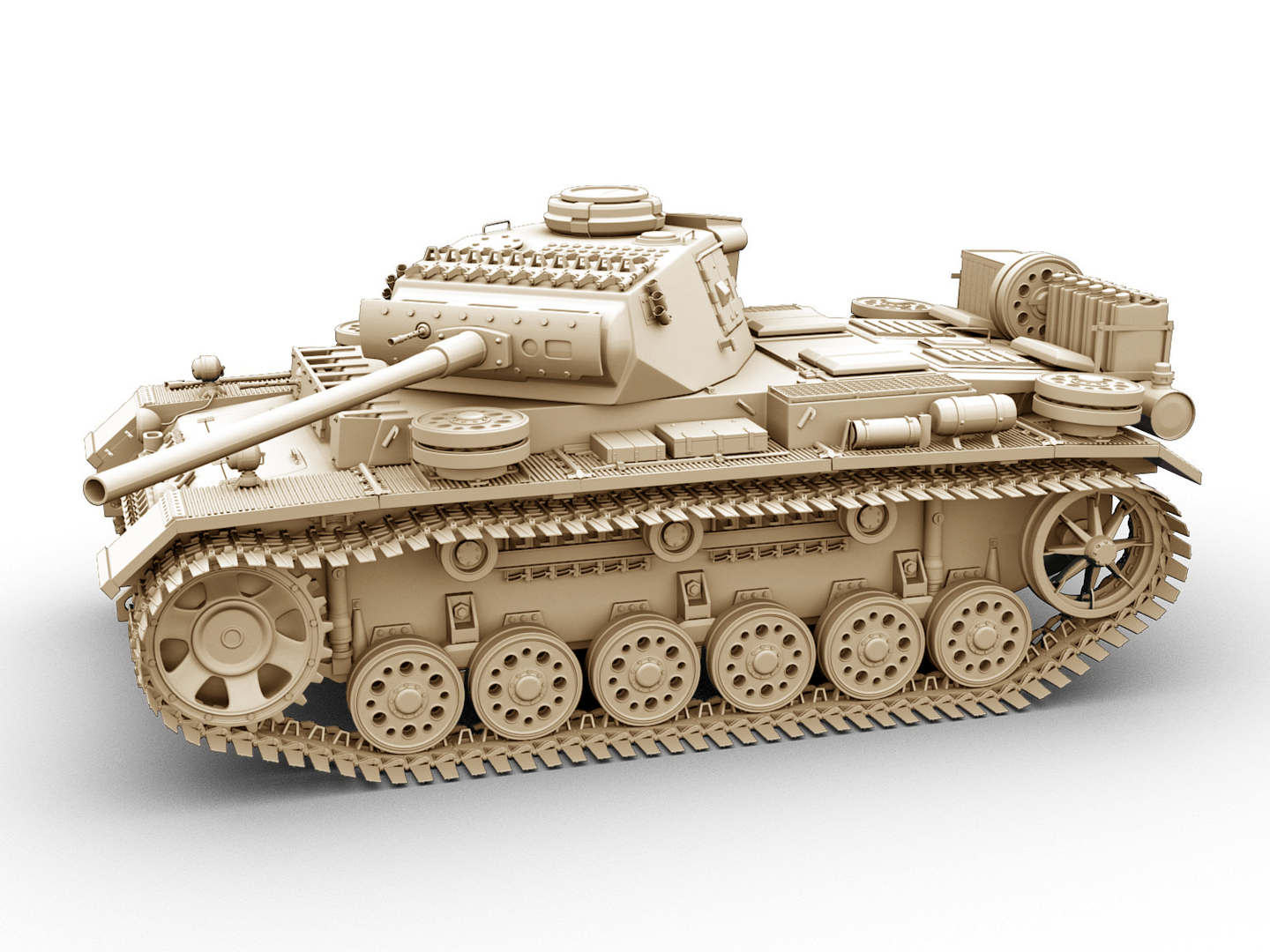 3D iii panzer tank ausf - TurboSquid 1586351