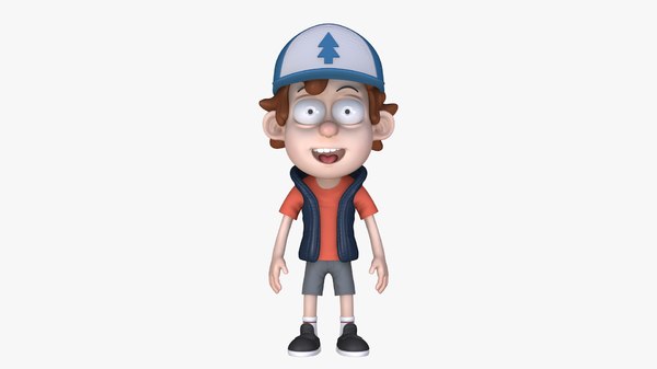 3D dipper character - TurboSquid 1586455