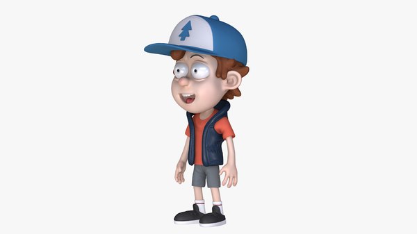 3D dipper character - TurboSquid 1586455