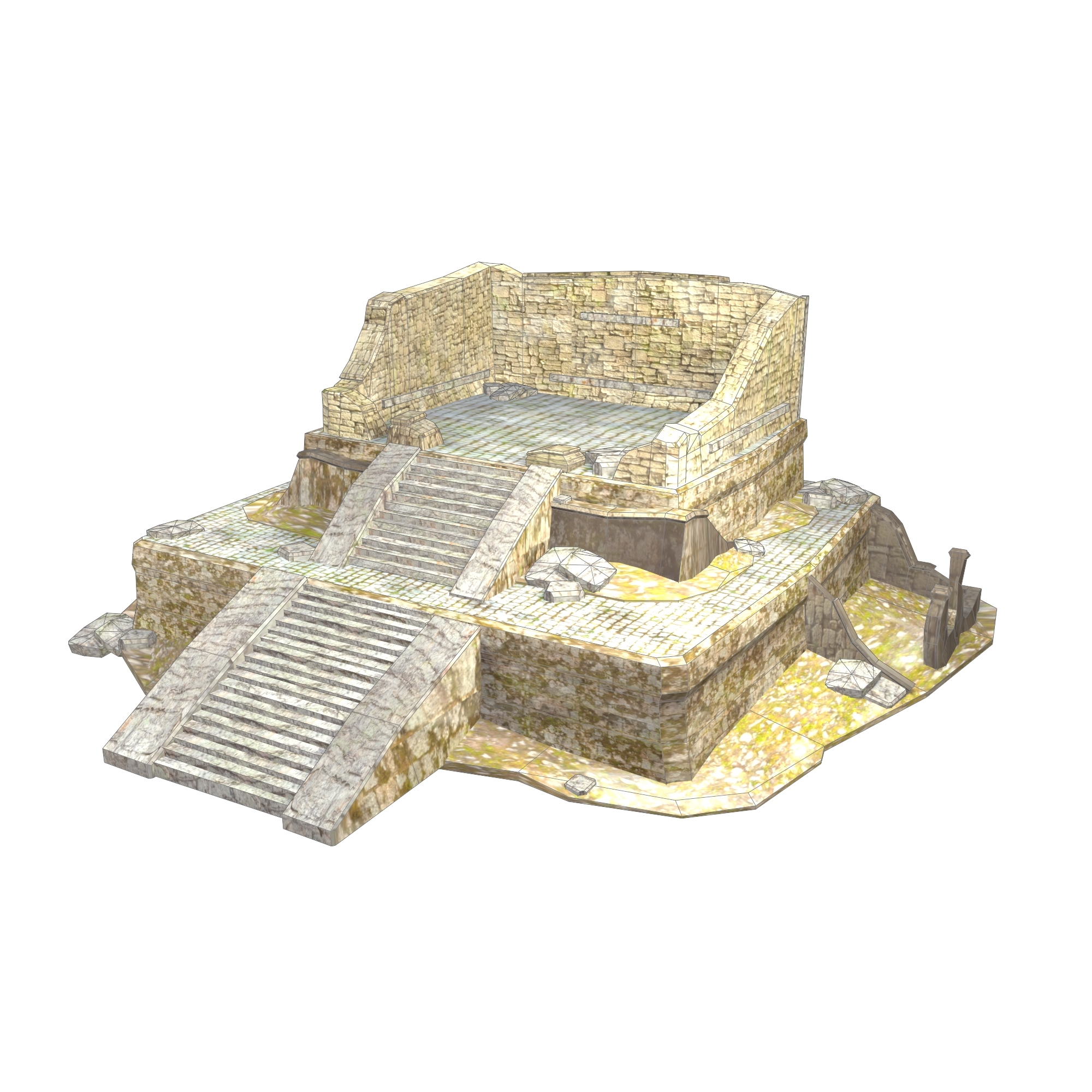 3D mayan building - - TurboSquid 1586703