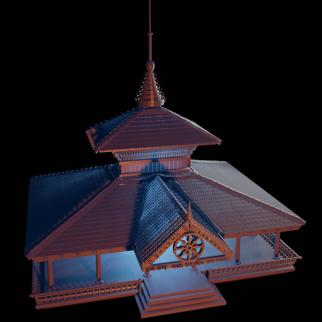 3D model kerala architecture - TurboSquid 1505704