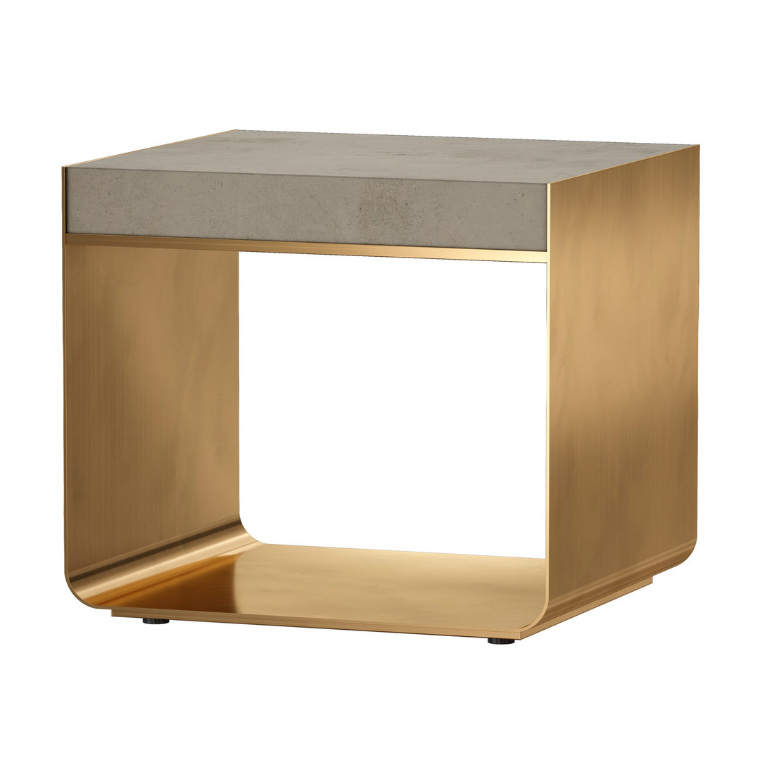 Dexter Concrete Top End Table3D模型 - TurboSquid 1587321