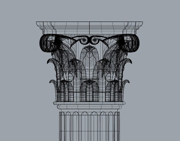 Free 3D classical corinthian column - TurboSquid 1587351