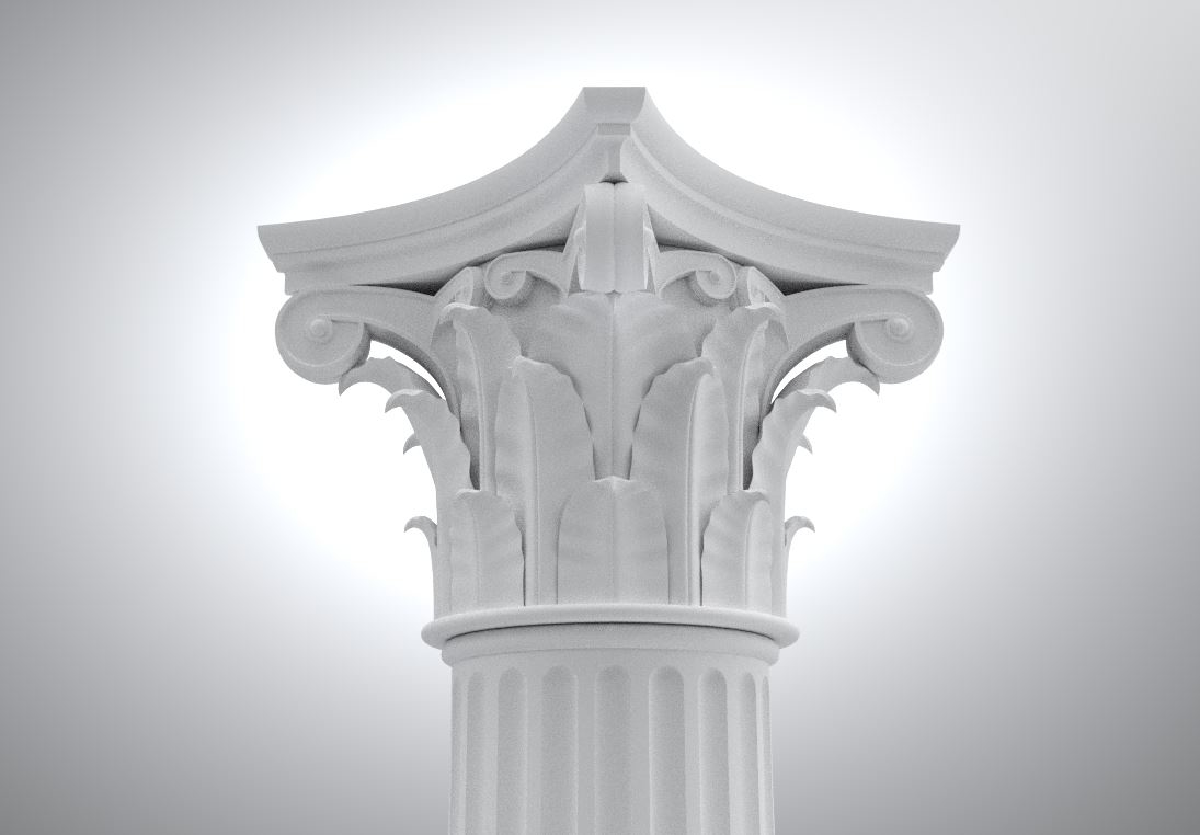 Free 3D classical corinthian column - TurboSquid 1587351