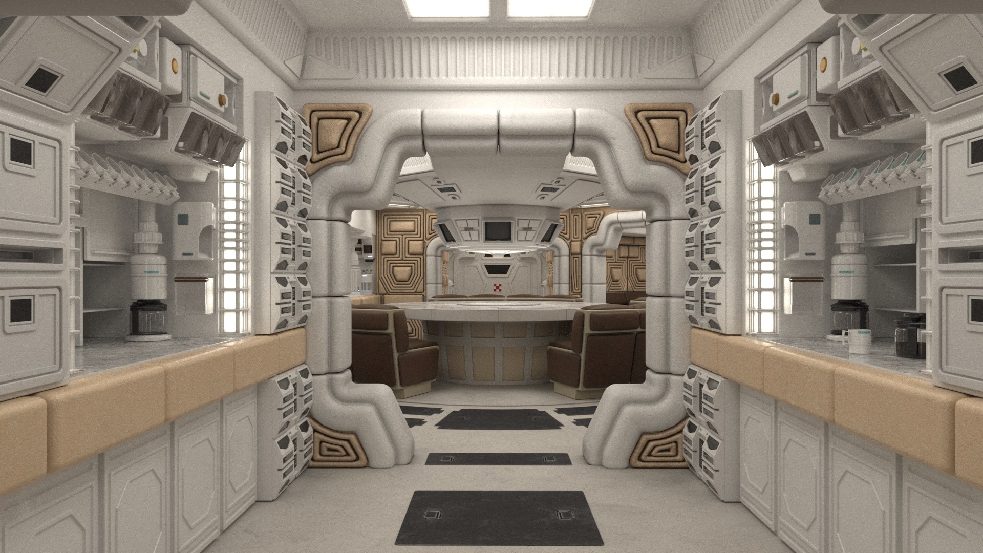 3D uscss nostromo messdeck model - TurboSquid 1587335