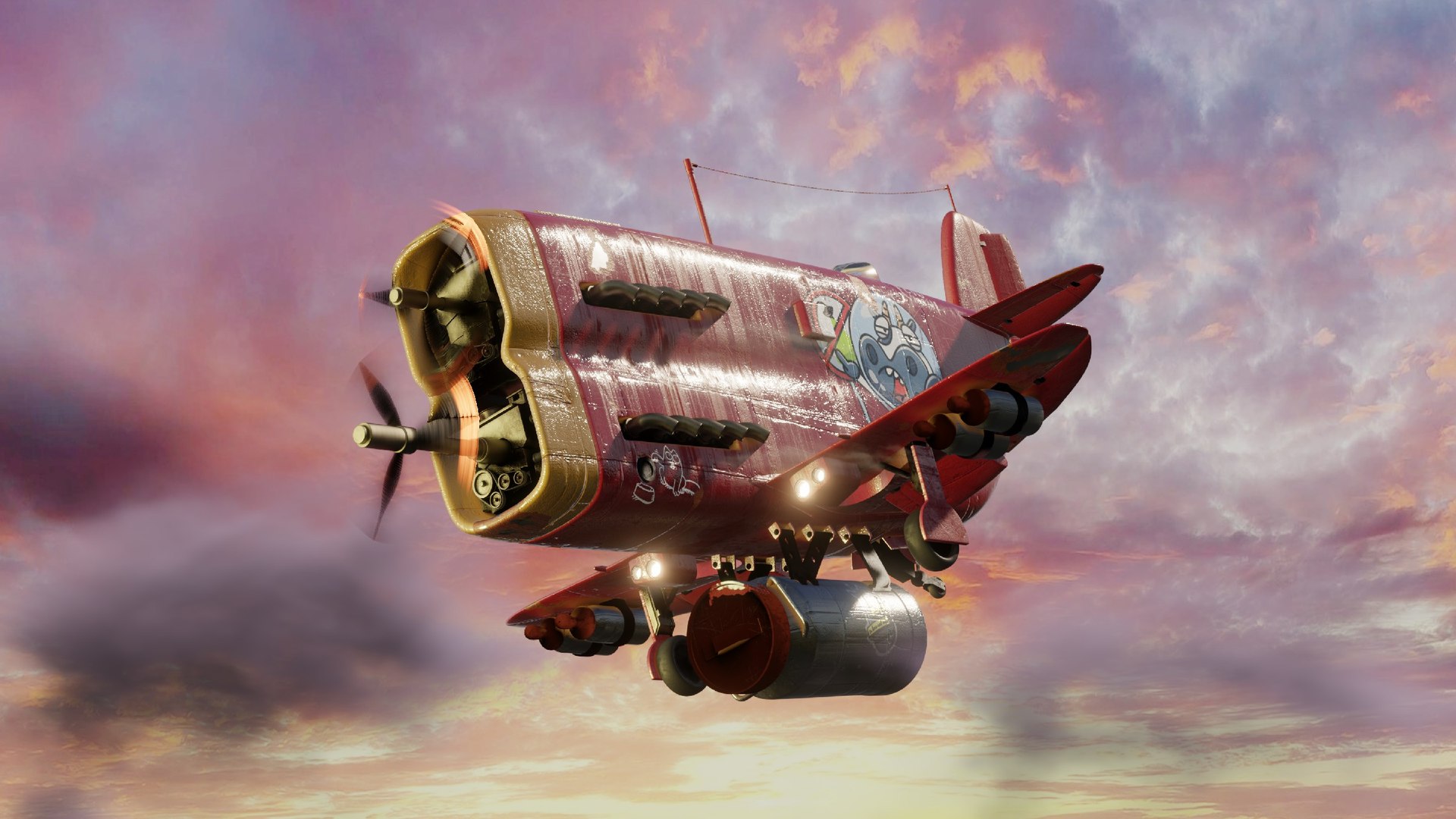 3D aircraft hero bull model - TurboSquid 1587329