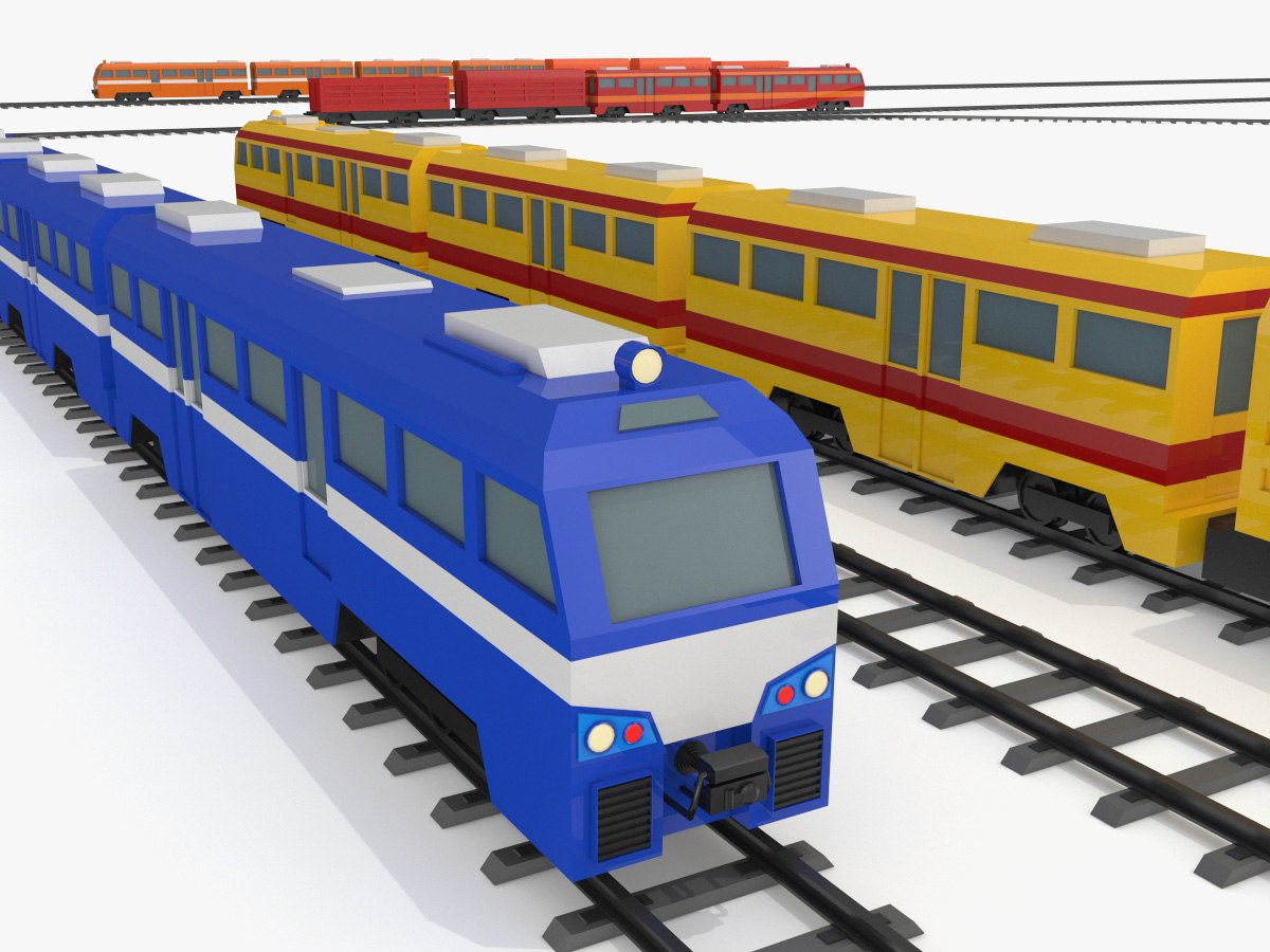 3D train rail - model - TurboSquid 1587382