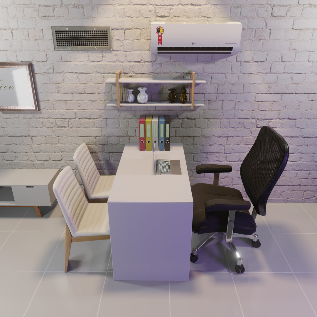 Office blender 3D model - TurboSquid 1587363