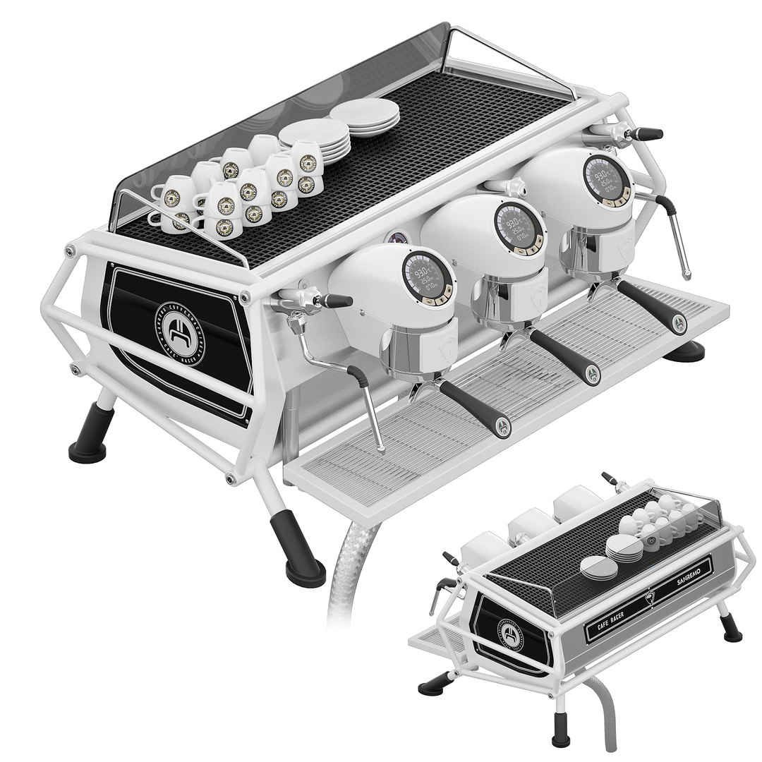 3D sanremo cafe racer coffee machine model - TurboSquid 1587464