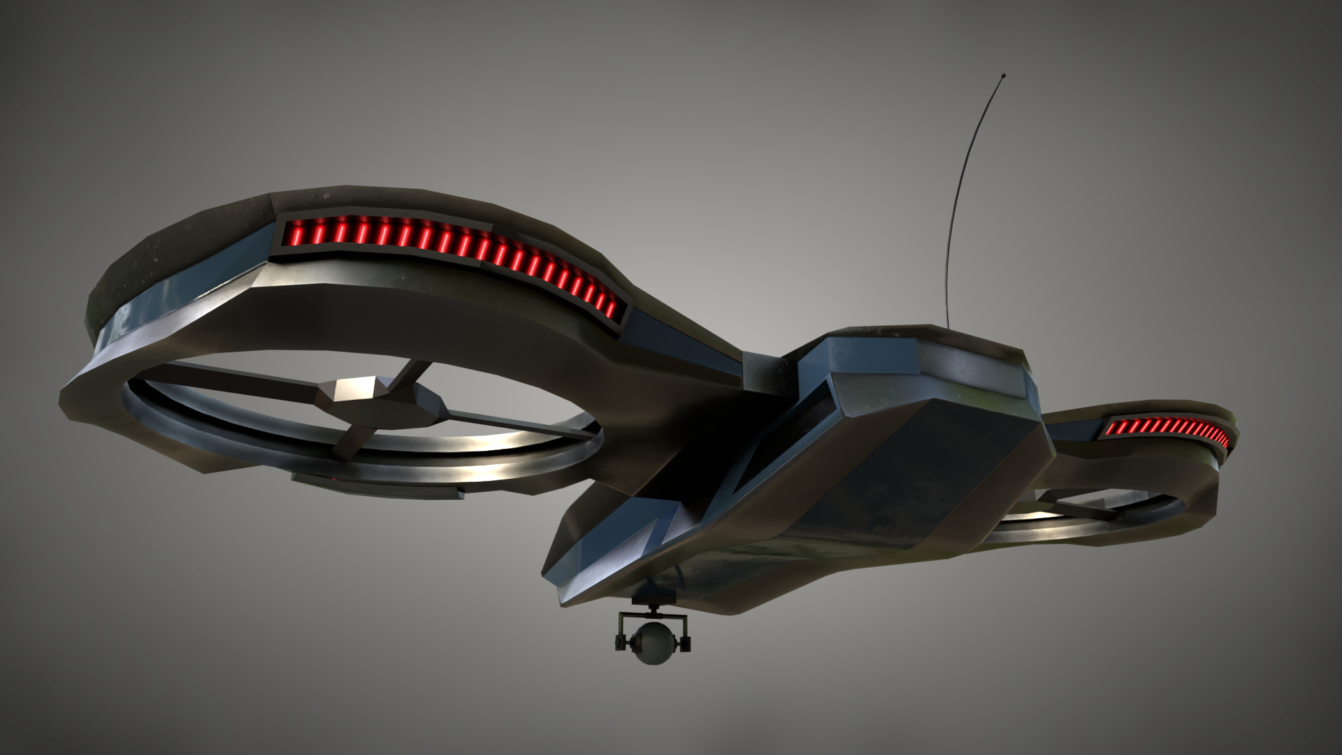 Cyberpunk drone 3D model - TurboSquid 1587473