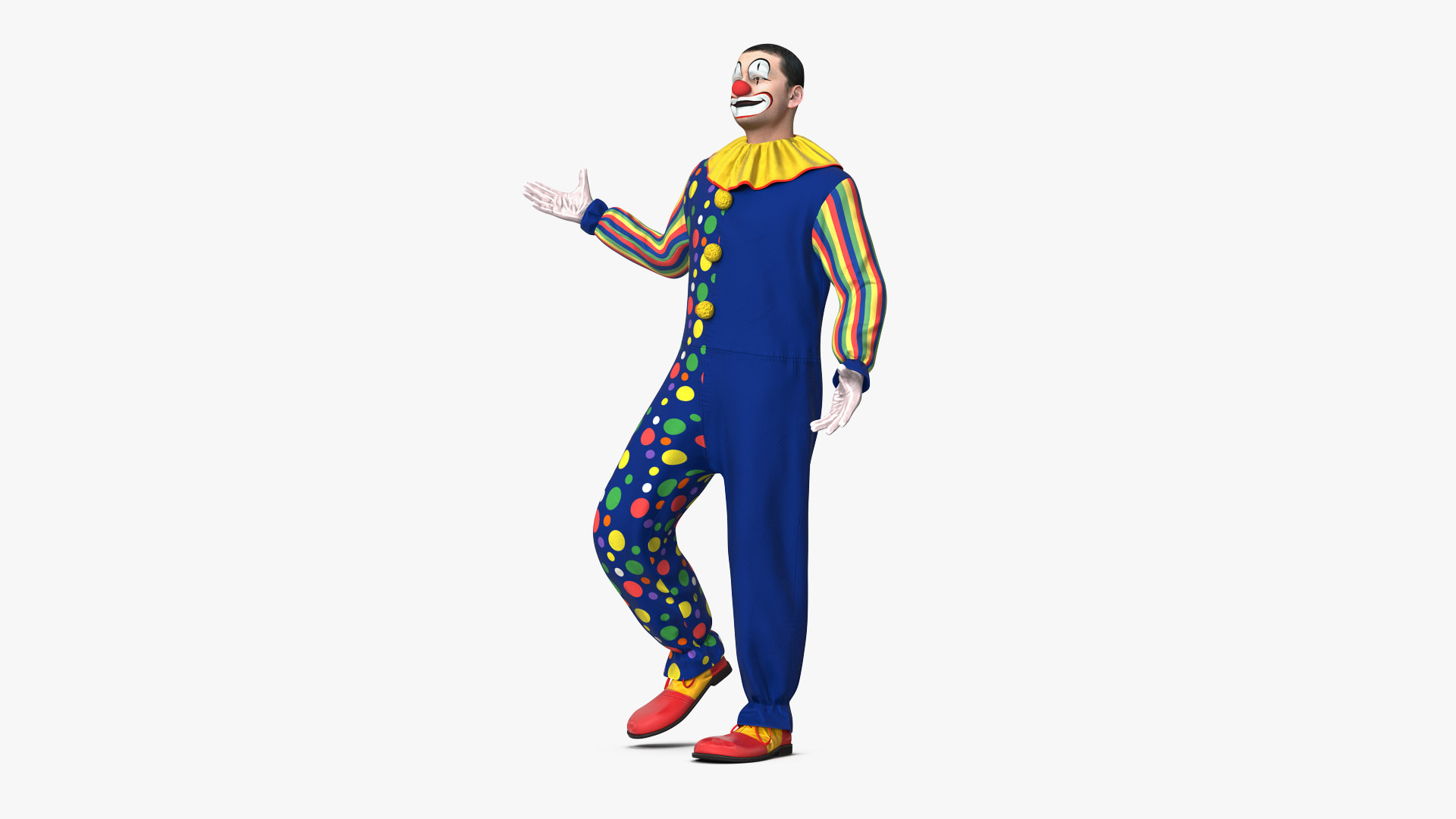 3D model funny clown standing pose - TurboSquid 1587668