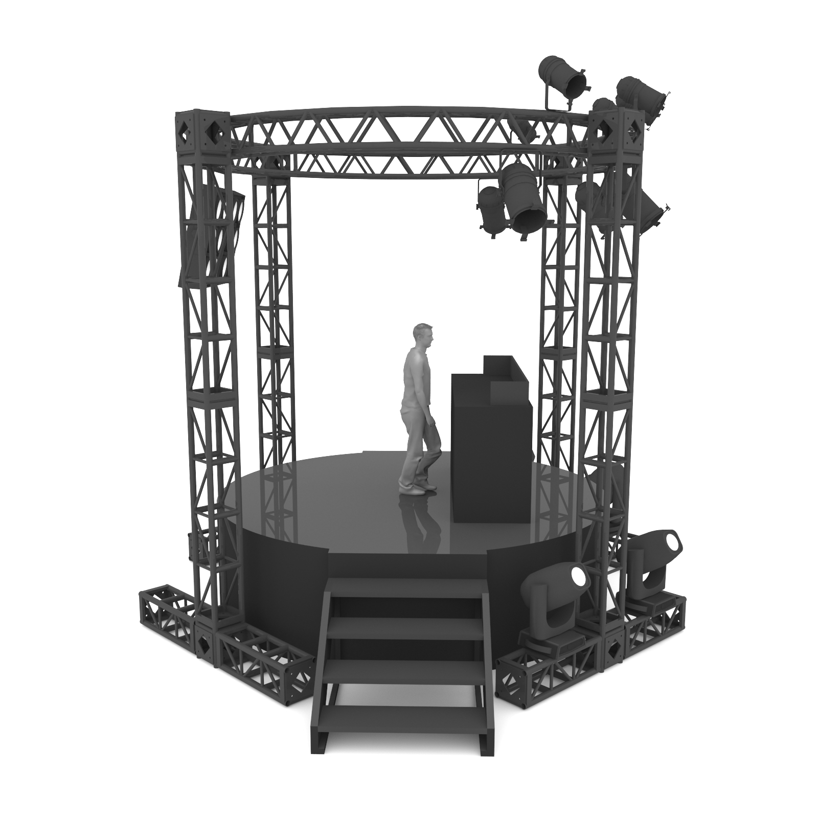 3D stage rigging - TurboSquid 1587711