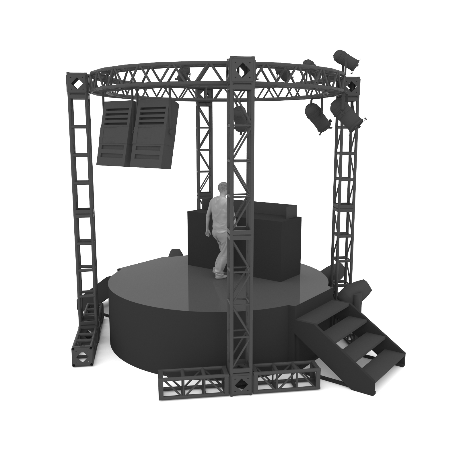 3D stage rigging - TurboSquid 1587711