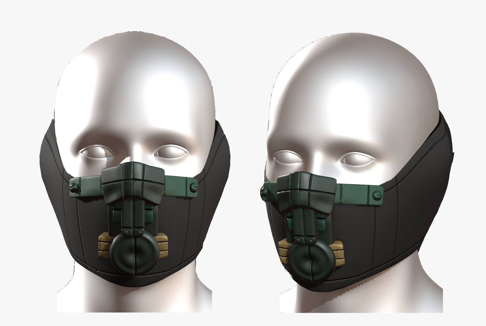modelo 3d Gas mask respirator scifi futuristic 3d - TurboSquid 1587762