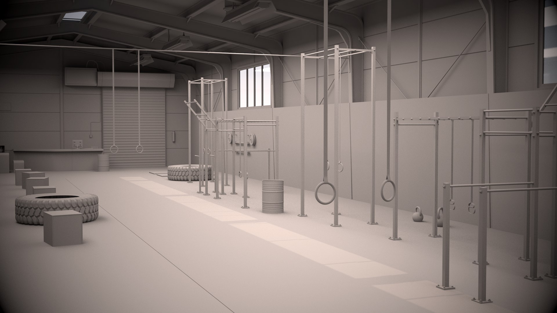 3D model crossfit gym - TurboSquid 1587848