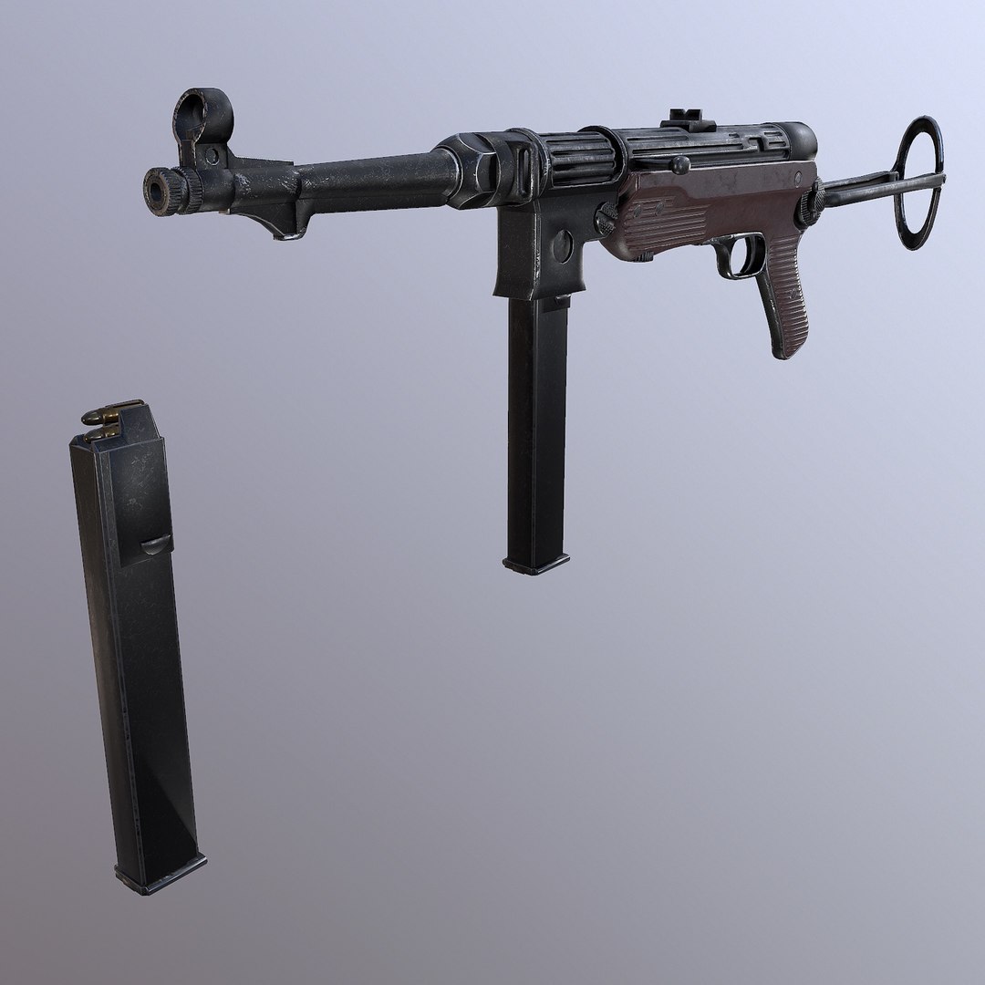 3D submachine gun mp 38 - TurboSquid 1587852
